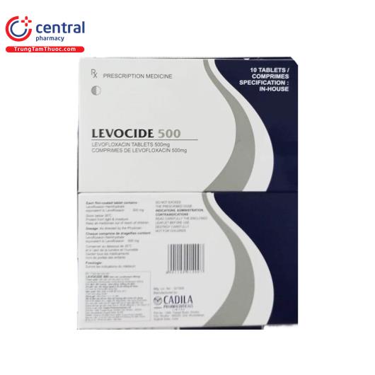 [CHÍNH HÃNG] Thuốc Levocide 500 - Kháng sinh phổ rộng diệt khuẩn mạnh