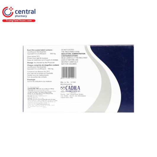 [CHÍNH HÃNG] Thuốc Levocide 500 - Kháng sinh phổ rộng diệt khuẩn mạnh