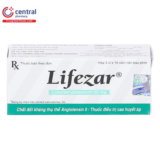 Thuốc Lifezar 50mg - Thuốc điều trị tăng huyết áp