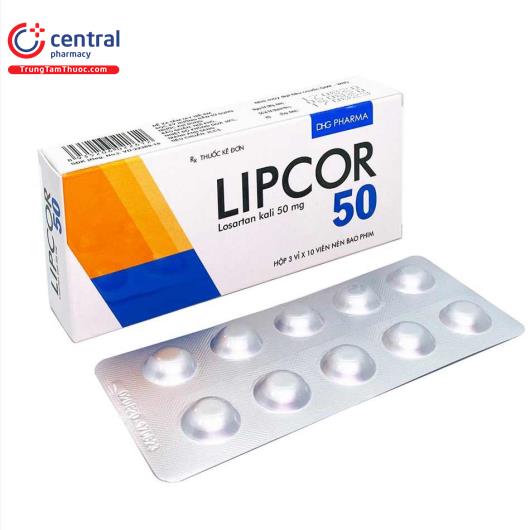 [CHÍNH HÃNG] Thuốc Lipcor 50 điều trị tăng huyết áp - suy tim