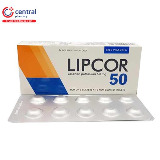 [CHÍNH HÃNG] Thuốc Lipcor 50 điều trị tăng huyết áp - suy tim