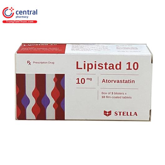 [CHÍNH HÃNG]Thuốc Lipistad 10 - Thuốc có tác dụng hạ Cholesterol máu