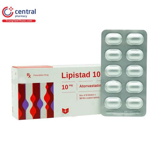 [CHÍNH HÃNG]Thuốc Lipistad 10 - Thuốc có tác dụng hạ Cholesterol máu