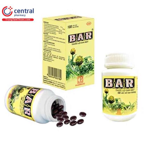 [CHÍNH HÃNG] Thuốc Lợi Gan Mật Bar (180 viên) mát gan, giải độc gan