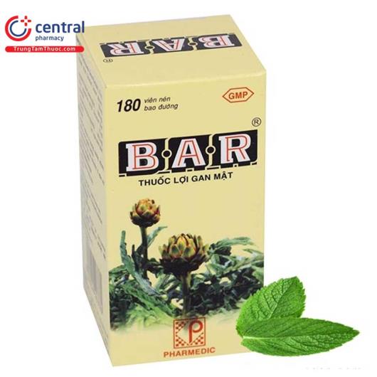 [CHÍNH HÃNG] Thuốc Lợi Gan Mật Bar (180 viên) mát gan, giải độc gan