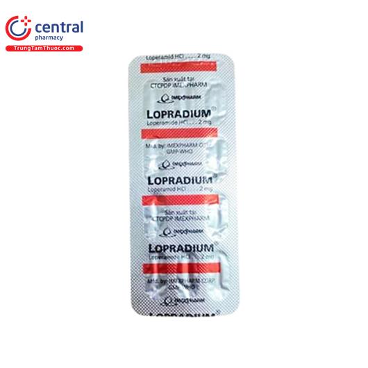 [CHÍNH HÃNG] Thuốc Lopradium điều trị tiêu chảy cấp tính