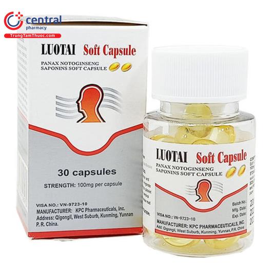 Thuốc Luotai Soft Capsule điều trị đột quỵ, nhồi máu não