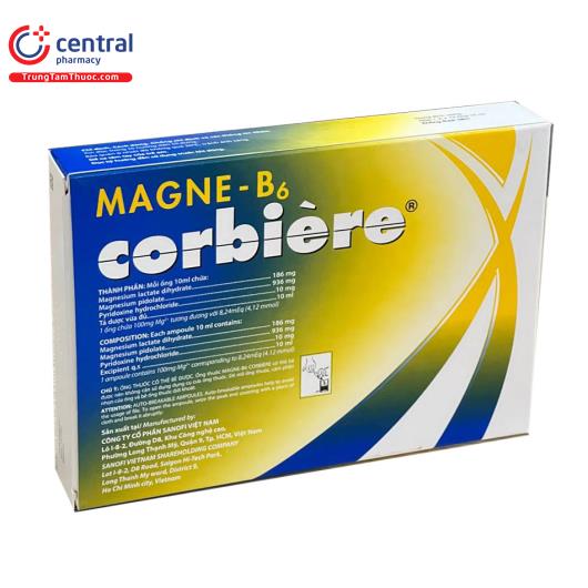 [CHÍNH HÃNG] Thuốc Magne B6 Corbiere (ống) cho người thiếu hụt Magie