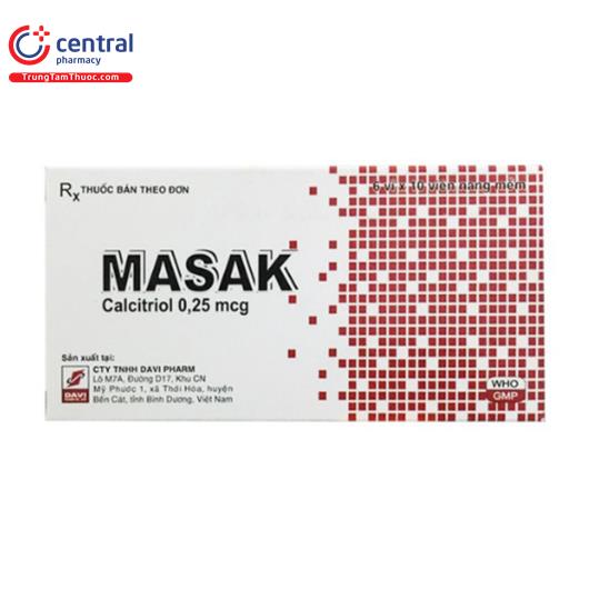[CHÍNH HÃNG] Thuốc Masak 0,25mcg điều trị loãng xương sau mãn kinh