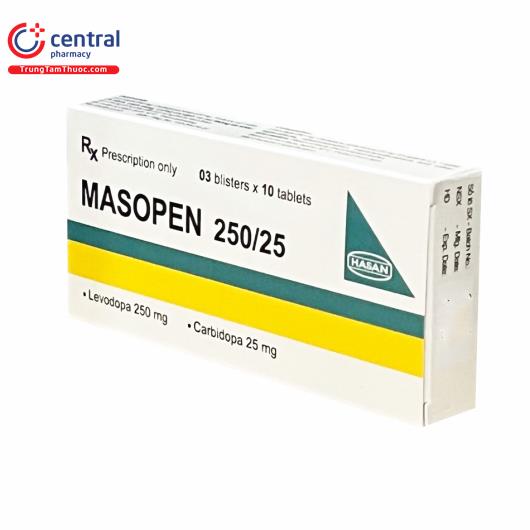 [CHÍNH HÃNG] Thuốc Masopen 250/25 điều trị triệu chứng Parkinson
