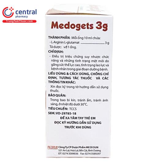 [CHÍNH HÃNG] Thuốc Medogets 3g - Thuốc điều trị bệnh gan-mật