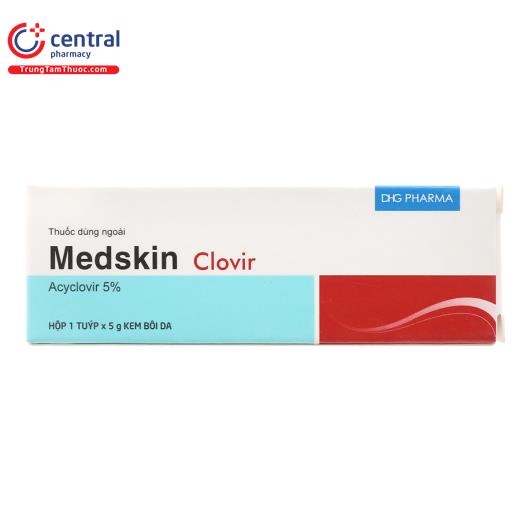 Thuốc bôi da Medskin Clovir 5g DHG điều trị mụn rụp sinh dục