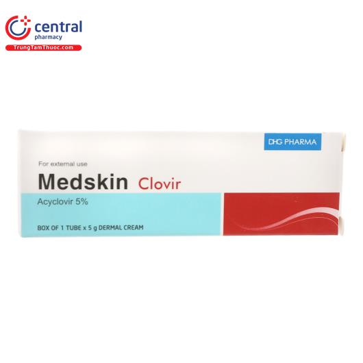 Thuốc bôi da Medskin Clovir 5g DHG điều trị mụn rụp sinh dục