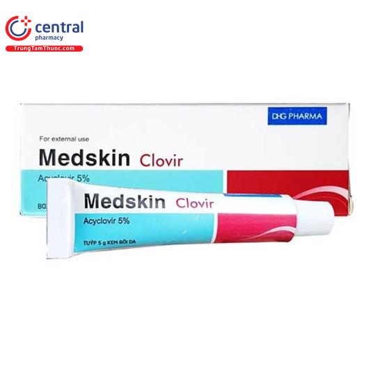 Thuốc bôi da Medskin Clovir 5g DHG điều trị mụn rụp sinh dục
