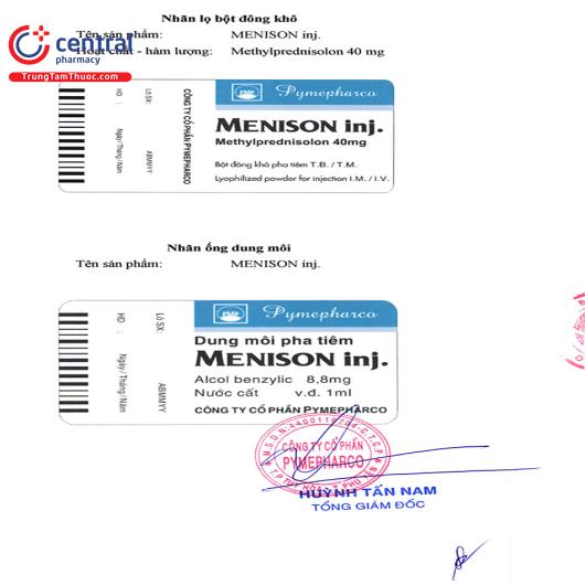 [CHÍNH HÃNG] Thuốc Menison inj. 40mg - điều trị viêm khớp dạng thấp