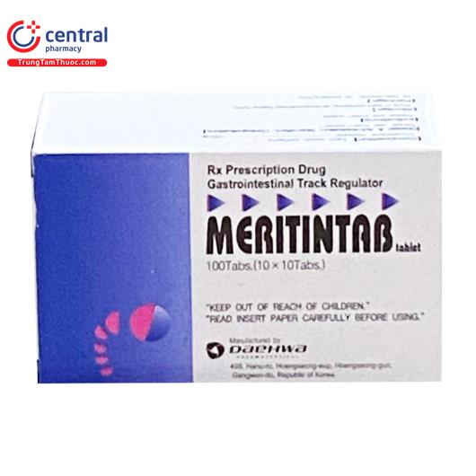 Thuốc Meritintab (trimebutine) - Thuốc trị loét dạ dày-tá tràng