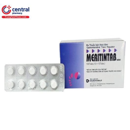 Thuốc Meritintab (trimebutine) - Thuốc trị loét dạ dày-tá tràng