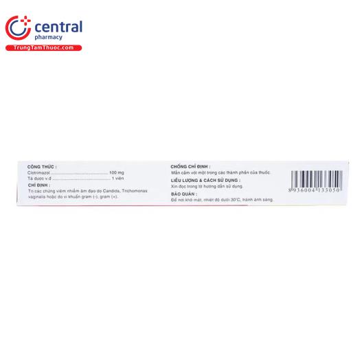 [CHÍNH HÃNG] Thuốc Metrima 100mg điều trị viêm nhiễm âm đạo