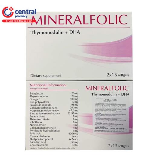 [CHÍNH HÃNG] Mineralfolic viên uống bổ sung vitamin và khoáng chất
