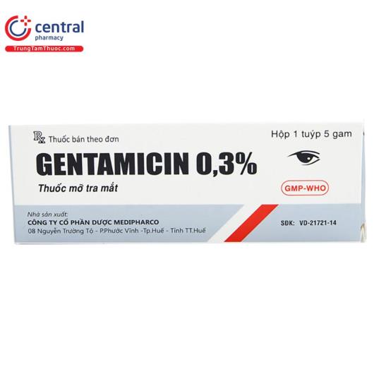Thuốc mỡ Gentamicin: Cách dùng – liều dùng, lưu ý khi sử dụng