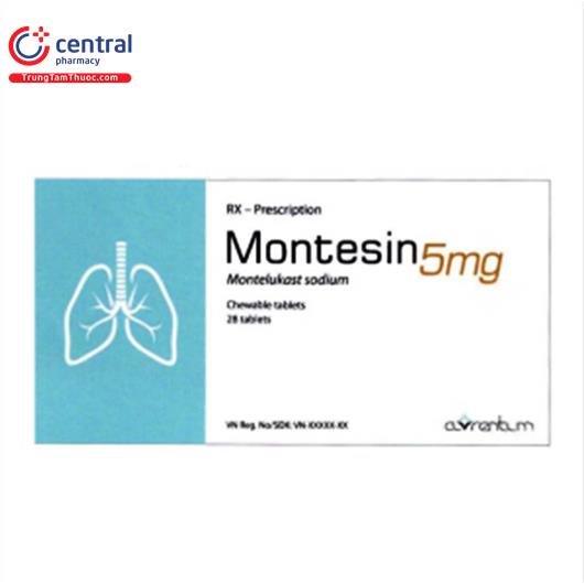 [CHÍNH HÃNG] Thuốc Montesin 5mg điều trị hen khí phế quản