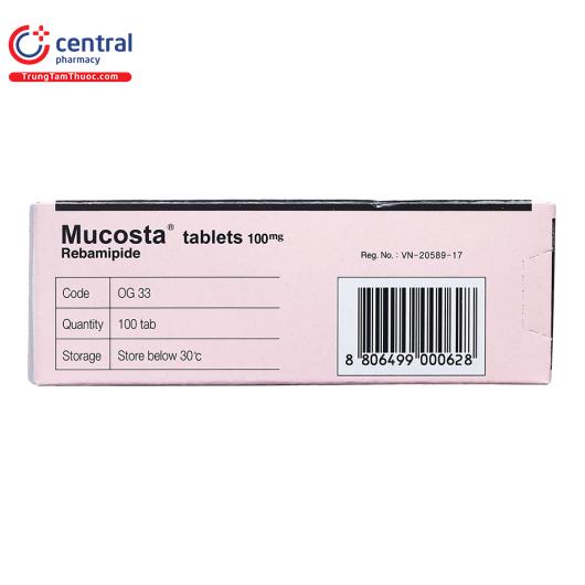 Thuốc Mucosta Tablets 100mg - Thuốc điều trị viêm loét dạ dày