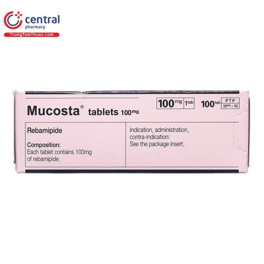 Thuốc Mucosta Tablets 100mg - Thuốc điều trị viêm loét dạ dày