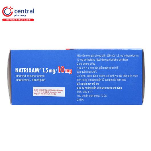 [CHÍNH HÃNG] Thuốc Natrixam 1.5mg/10mg điều trị tăng huyết áp vô căn