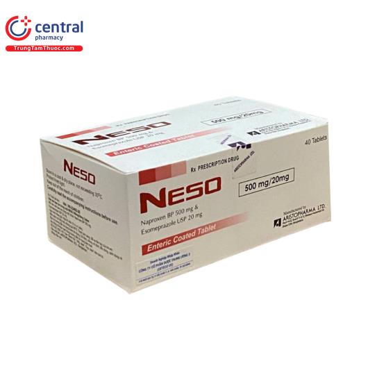[CHÍNH HÃNG] Thuốc Neso 500mg/20mg giảm đau, chống viêm