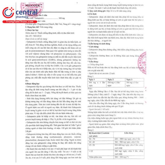 [CHÍNH HÃNG] Thuốc Neucotic 300mg - Giải pháp cho bệnh nhân động kinh