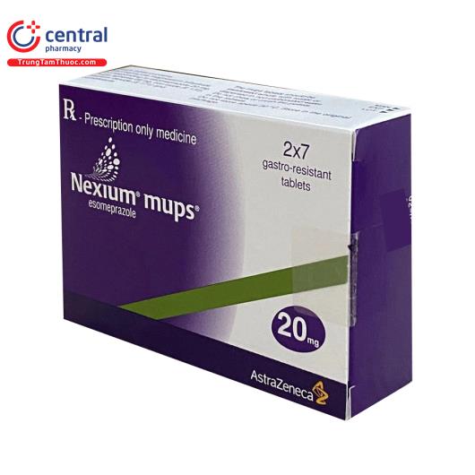 Thuốc Nexium Mups 20mg điều trị loét dạ dày tá tràng