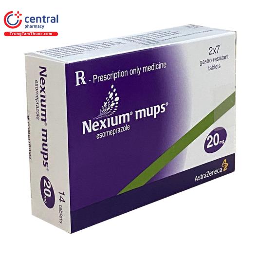 Thuốc Nexium Mups 20mg điều trị loét dạ dày tá tràng