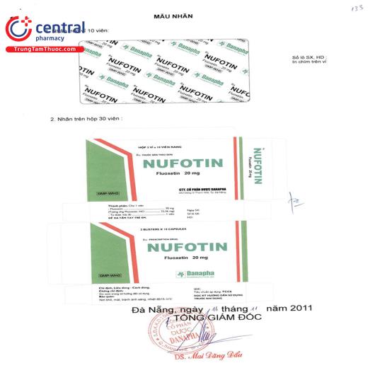[CHÍNH HÃNG] Thuốc Nufotin-Công dụng, chỉ định, cách dùng, liều dùng