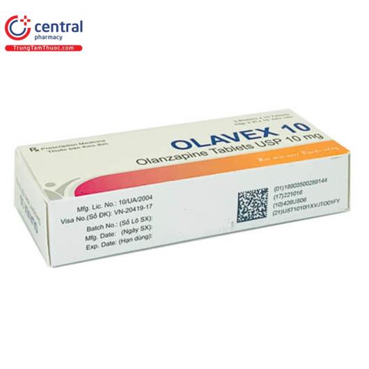 [CHÍNH HÃNG] Thuốc Olavex 10 - Điều trị tâm thần phân liệt