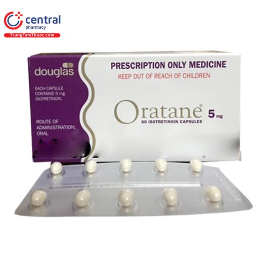 [CHÍNH HÃNG] Thuốc Oratane 5mg điều trị các loại mụn trứng cá nặng