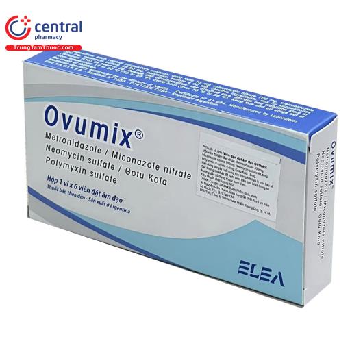 Viên đặt âm đạo Ovumix - điều trị nhiễm khuẩn, nhiễm nấm âm đạo