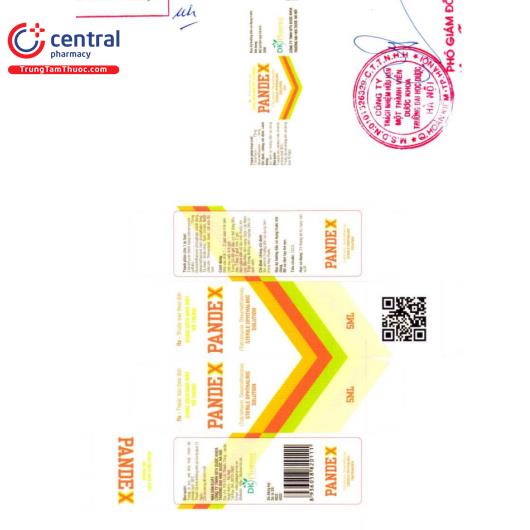Thuốc Pandex 5ml: tác dụng, liều dùng, cách sử dụng