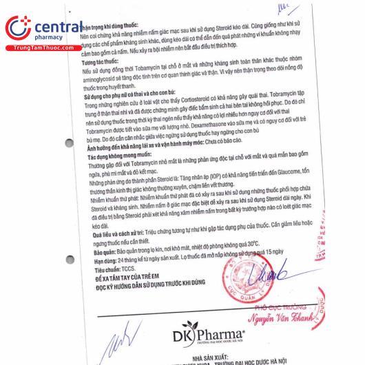 Thuốc Pandex 5ml: tác dụng, liều dùng, cách sử dụng