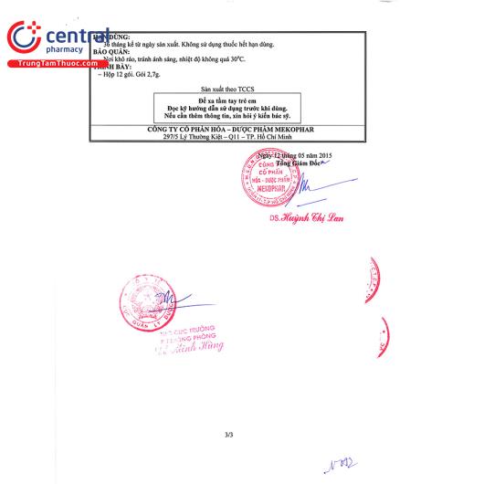 [CHÍNH HÃNG] Thuốc Paracold 500 Effervescent - giảm đau nhanh chóng