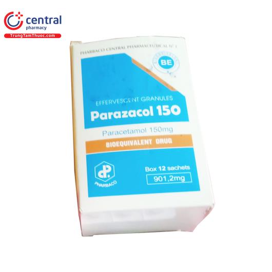[CHÍNH HÃNG] Thuốc cốm sủi bọt Parazacol 150 hạ sốt và giảm đau
