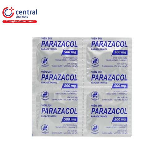 [CHÍNH HÃNG] Thuốc Parazacol 500 - Hết đau hết sốt