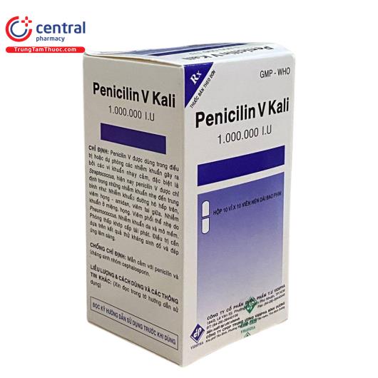 [CHÍNH HÃNG] Thuốc kháng sinh Penicillin V Kali 1.000.000 I.U