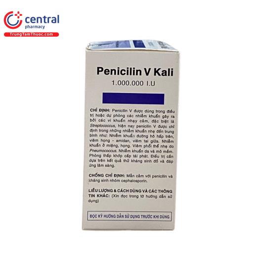 [CHÍNH HÃNG] Thuốc kháng sinh Penicillin V Kali 1.000.000 I.U