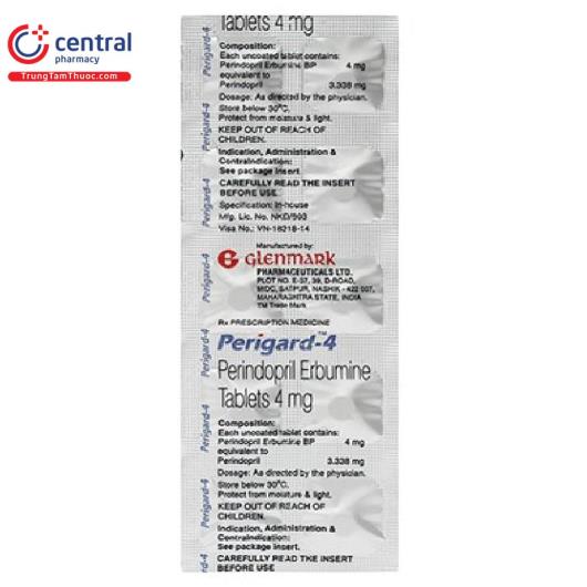 [CHÍNH HÃNG] Thuốc Perigard-4 - Thuốc điều trị cao huyết áp của Ấn Độ