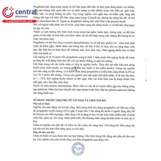 [CHÍNH HÃNG] Thuốc PG-Lin 75 - Điều trị đau thần kinh