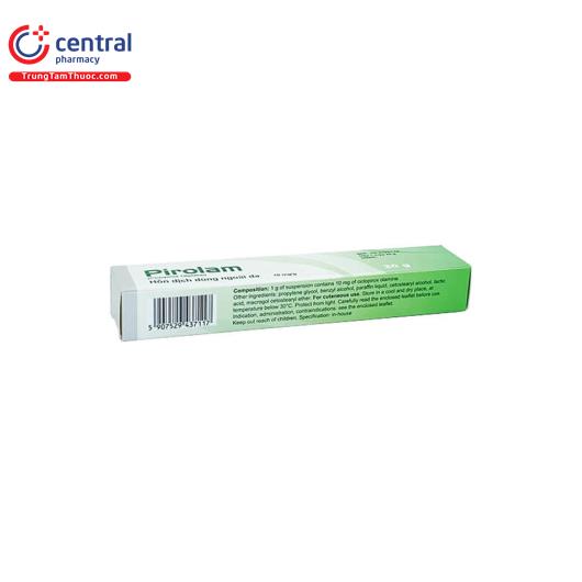 [CHÍNH HÃNG] Thuốc Pirolam (hỗn dịch) 20g xanh lá - điều trị nấm da