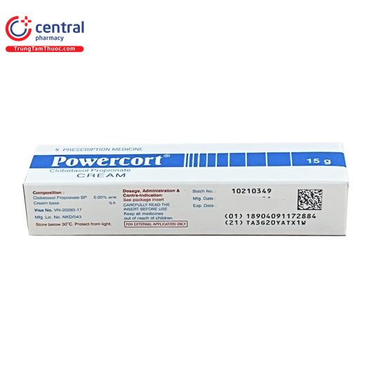 [CHÍNH HÃNG] Thuốc Powercort - kem bôi điều trị vẩy nến, eczema