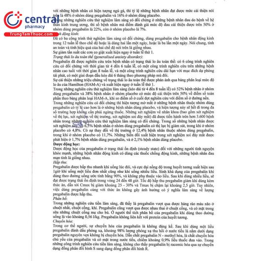 [CHÍNH HÃNG] Thuốc Prega 100 điều trị đau dây thần kinh hiệu quả