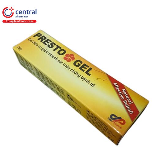 [CHÍNH HÃNG] Thuốc Presto Gel 25g điều trị bệnh trĩ và nứt kẽ hậu môn