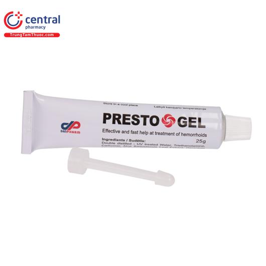 [CHÍNH HÃNG] Thuốc Presto Gel 25g điều trị bệnh trĩ và nứt kẽ hậu môn